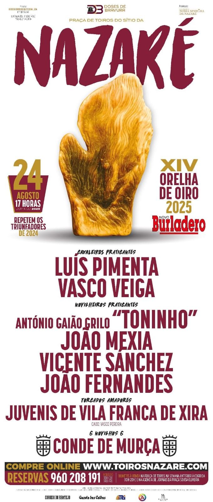 Nazaré - XIV Orelha de Oiro - Forcados Amadores de Vila Franca de Xira